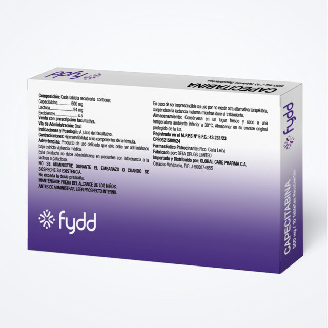 CAPECITABINA 500 MG TABLETAS RECUBIERTAS - Global Medica